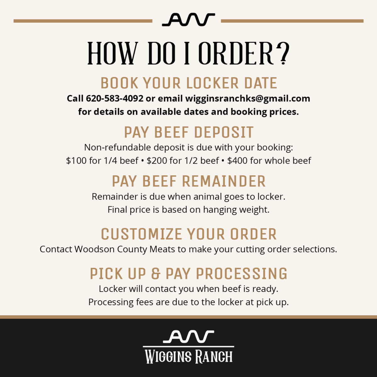 Bulk Beef - Wiggins Ranch